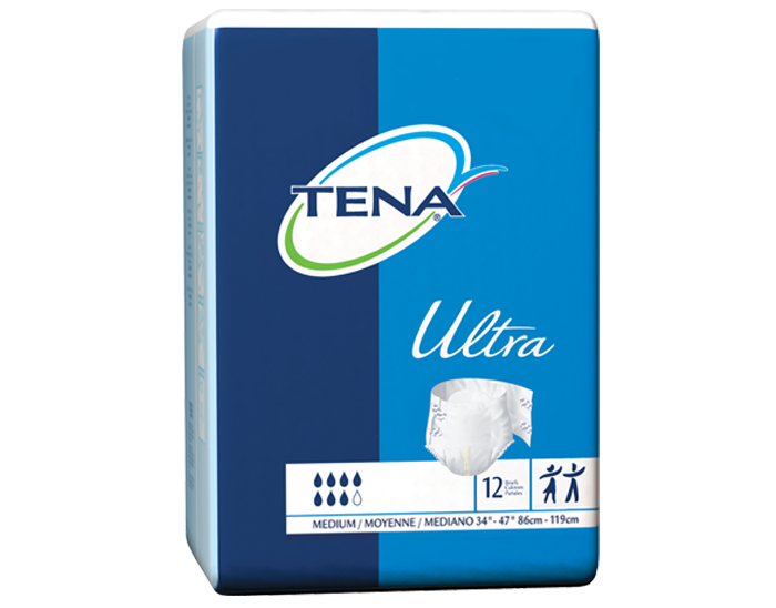 TENA Ultra Brief - Medium "white" (case of 80)